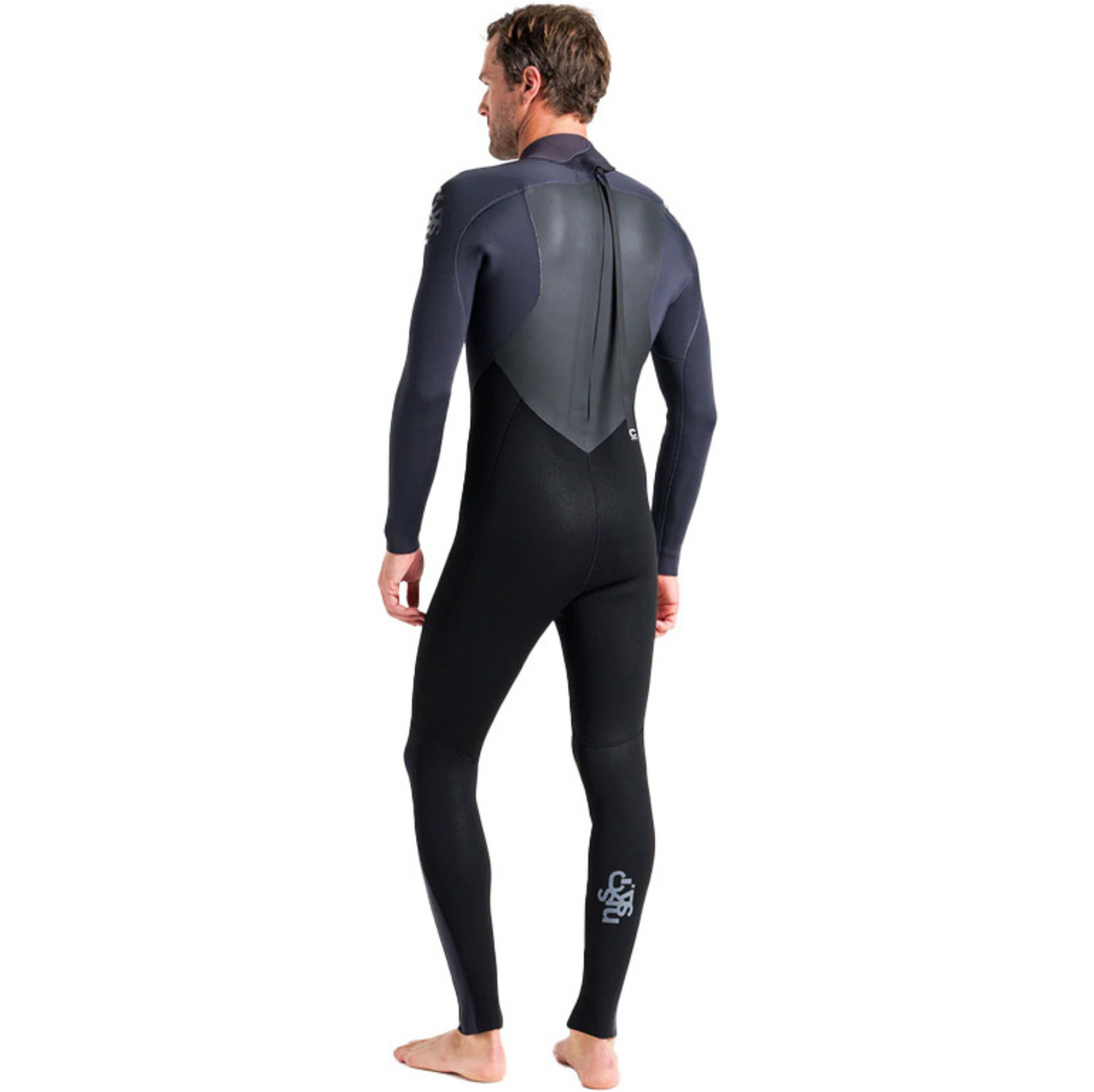 2025 C-Skins Mens Legend 4/3mm Back Zip Wetsuit C-LE43MBZ - Black / Anthracite - | Wetsuit Outlet